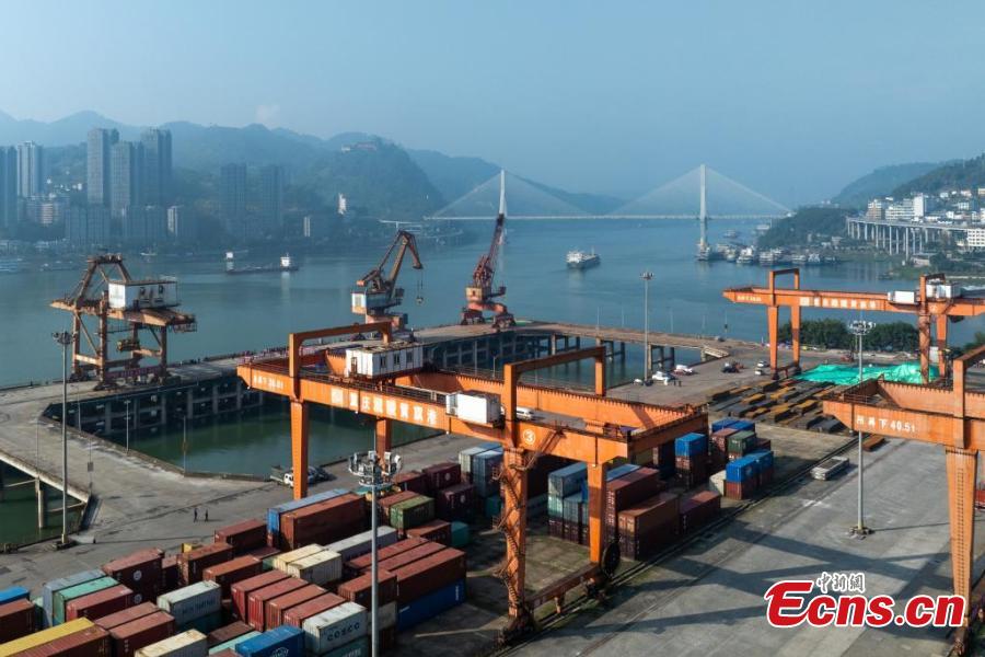 Chongqing-Ningbo river-sea direct route opens to traffic